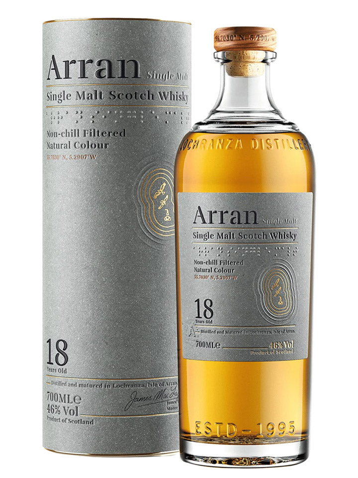 Arran 18 Year Old Single Malt Scotch Whisky 700mL – The Drink Society
