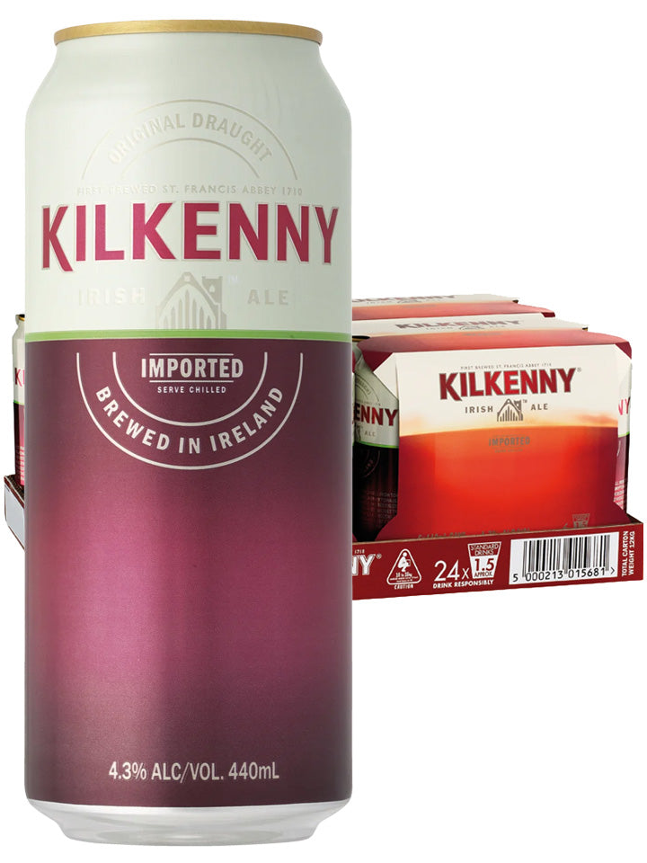 Kilkenny Draught Irish Ale Beer Case 24 x 440mL Cans – The Drink Society