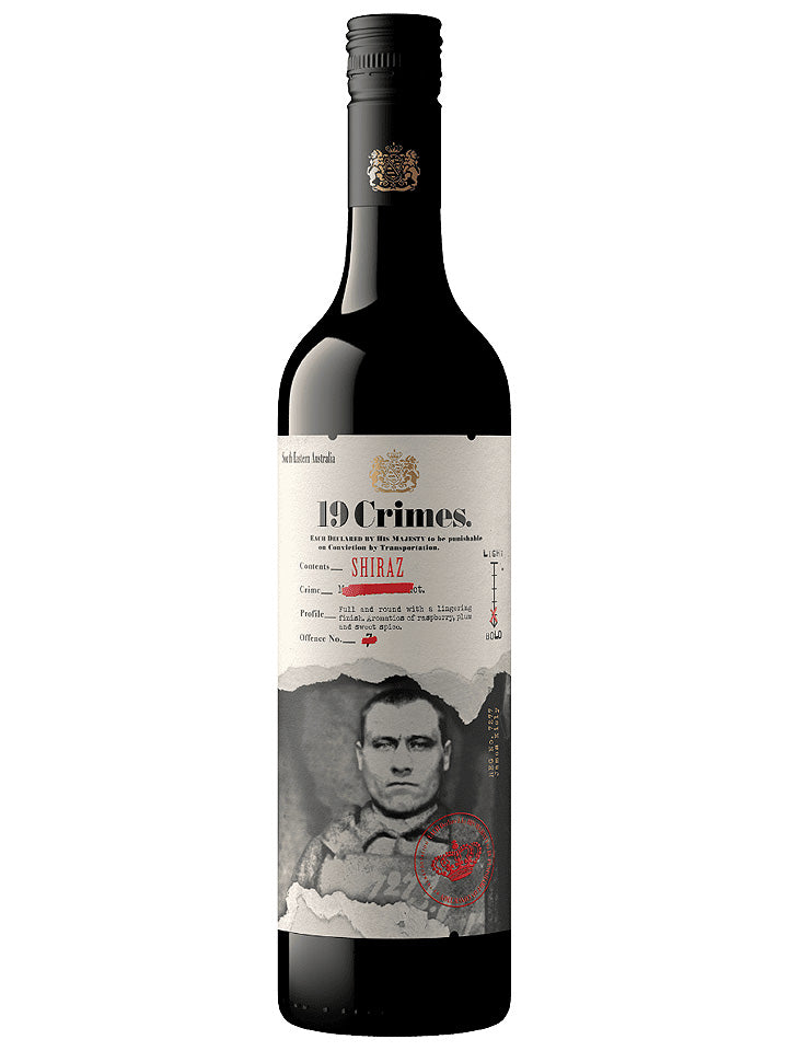 19 Crimes Shiraz Red Wine 750mL – The Drink Society