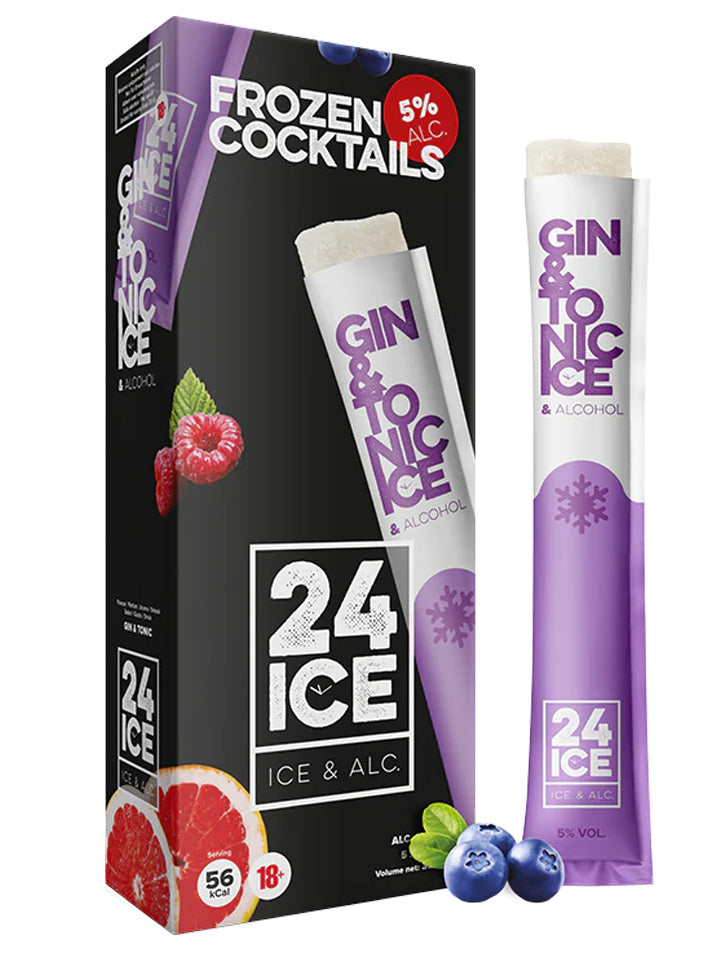 24 Ice Frozen Cocktails Gin & Tonic Pack 5 x 65mL – The Drink Society