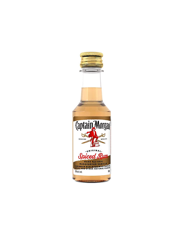 Captain Morgan Spiced Gold Rum Miniature 50mL – The Drink Society