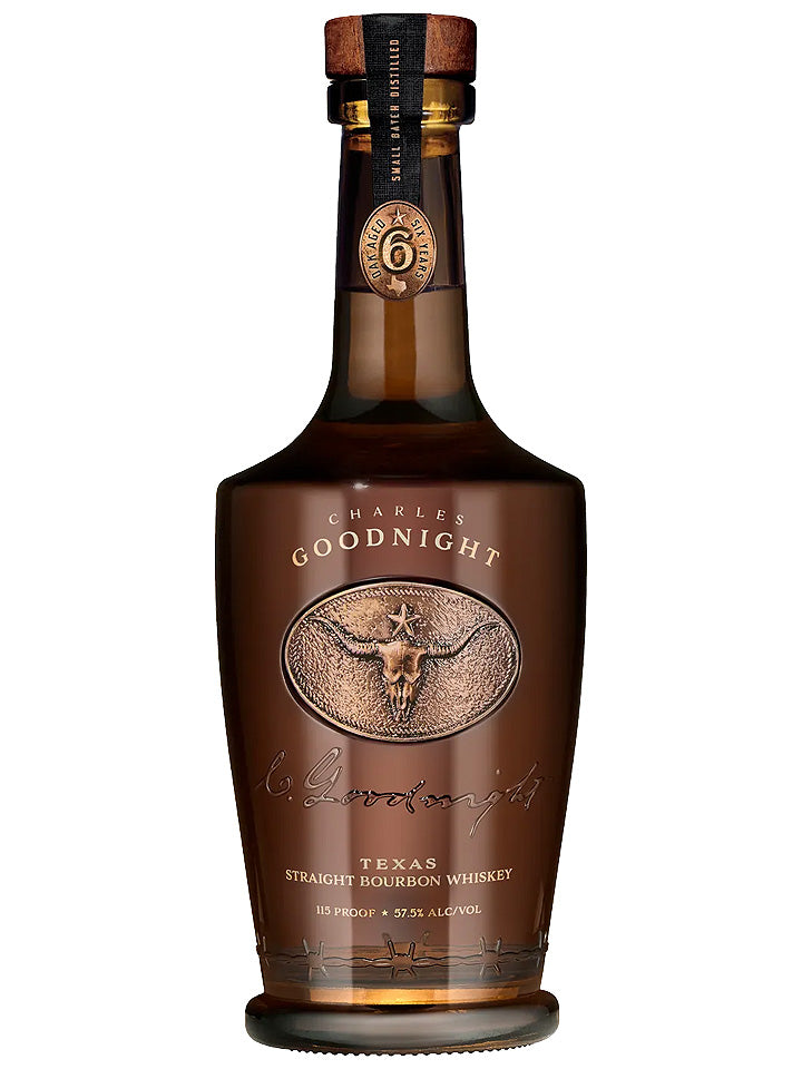 Charles Goodnight 6 Year Old Barrel Strength Texas Straight Bourbon Wh ...
