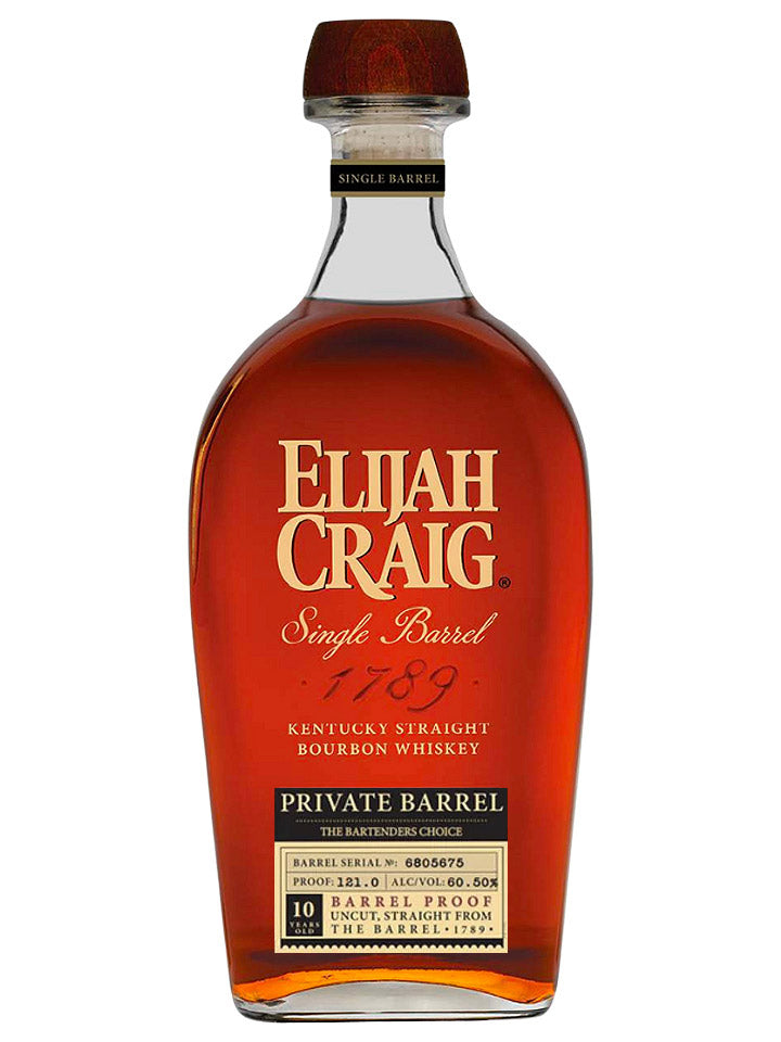 Elijah Craig 10 Year Old Private Barrel "The Bartender's Choice" Barre ...