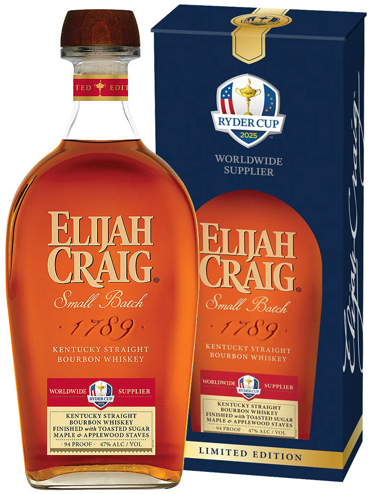 Elijah Craig 2025 Ryder Cup Limited Edition Kentucky Straight Bourbon ...