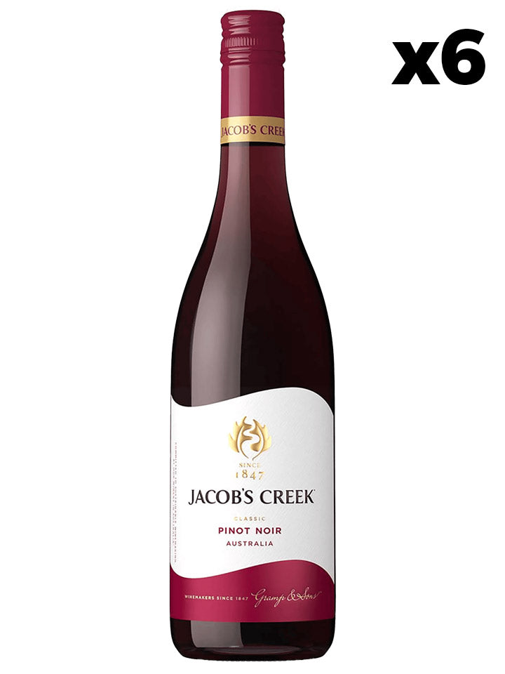 Jacob's Creek Classic Pinot Noir Red Wine Case 6 x 750mL – The Drink ...