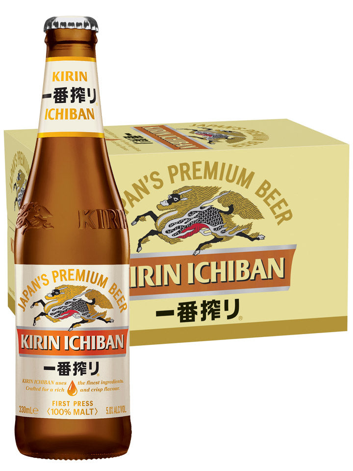 Kirin Ichiban Japanese Beer Case 4 x 6 330mL Bottles – The Drink Society