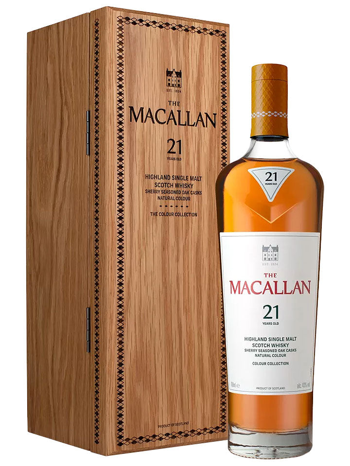 The Macallan 21 Year Old Colour Collection Single Malt Scotch Whisky 7 ...