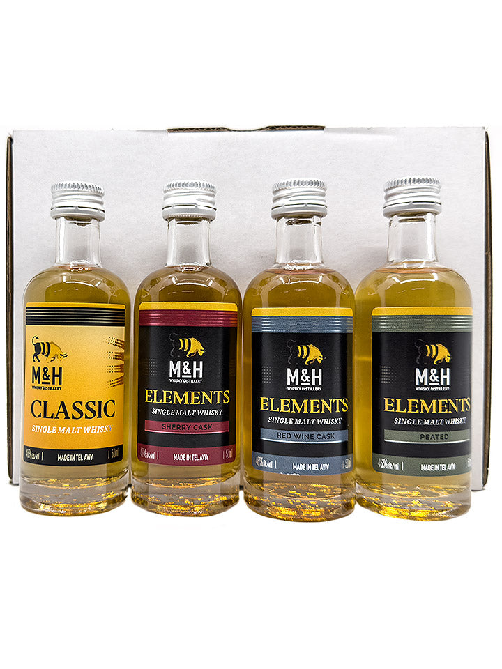 Milk & Honey Elements Single Malt Israeli Whisky Tasting Miniature Col ...