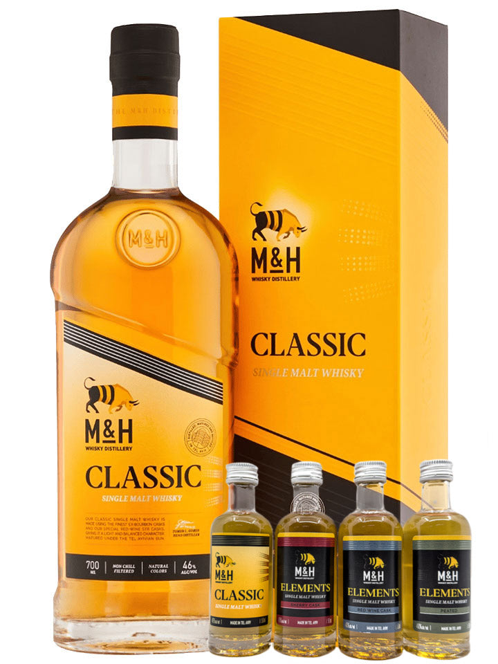 Milk & Honey Classic Single Malt Israeli Whisky 700mL + Tasting Gift P ...