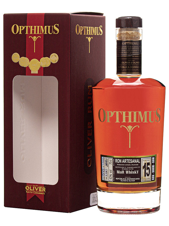 Opthimus 15 Year Old Malt Whisky Finish Dominican Republic Rum 700mL ...
