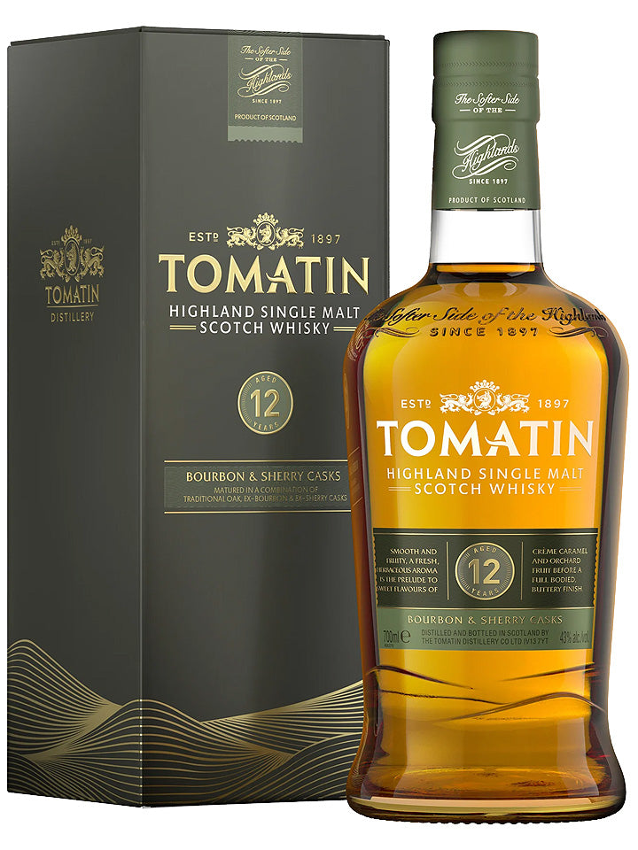 Tomatin 12 Year Old Highland Single Malt Scotch Whisky 700mL – The ...