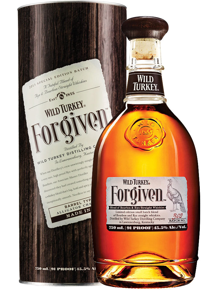 Wild Turkey Forgiven 2013 Special Edition Batch Rye & Bourbon Blended ...