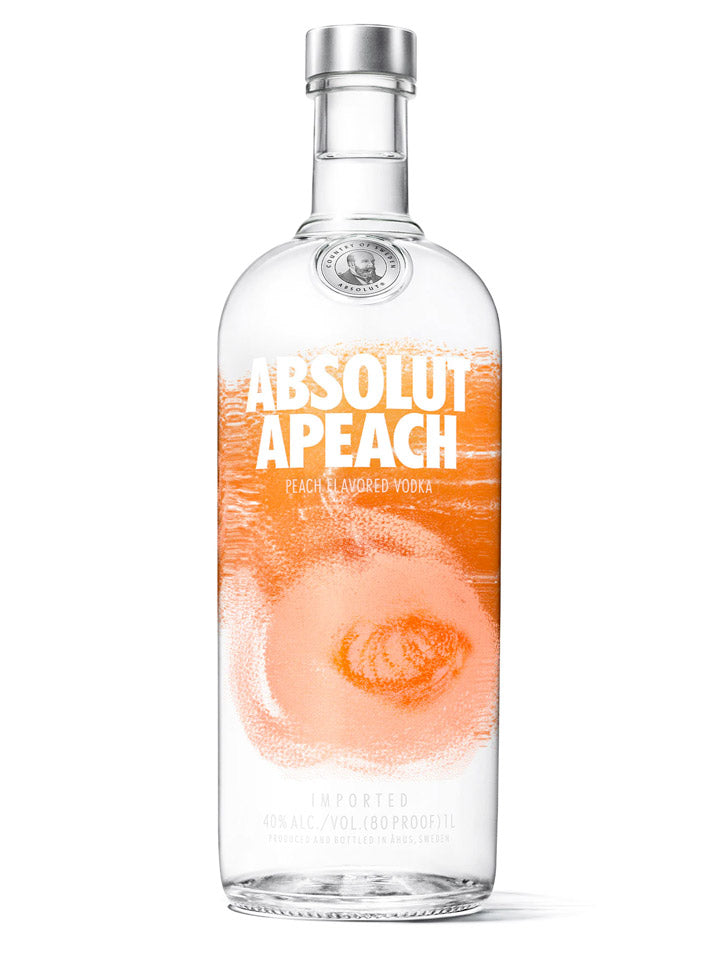 Absolut Apeach Peach Flavoured Swedish Vodka 1L – The Drink Society