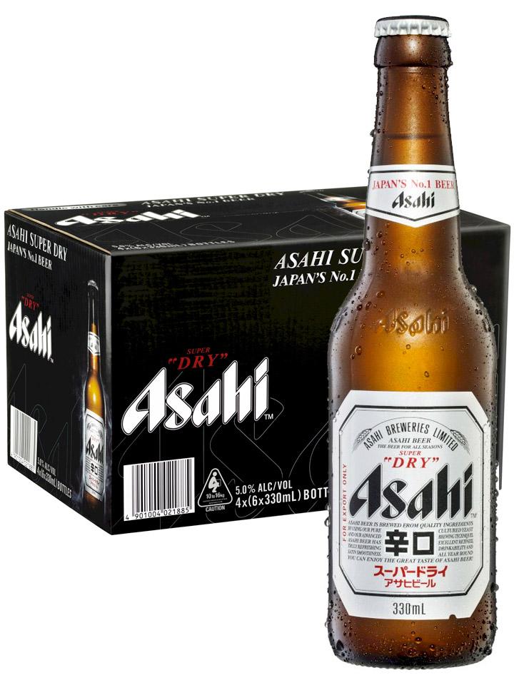 Asahi Super Dry Beer Case 24 Pack 330ml Bottles – The Drink Society