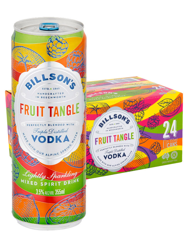Billson's Fruit Tangle & Vodka 6 x 4 Pack 355mL Cans – The Drink Society