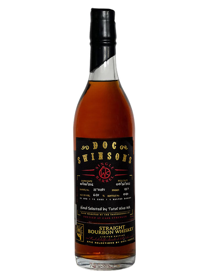 Doc Swinson's 5 Year Old Single Barrel Cask Strength Straight Bourbon ...