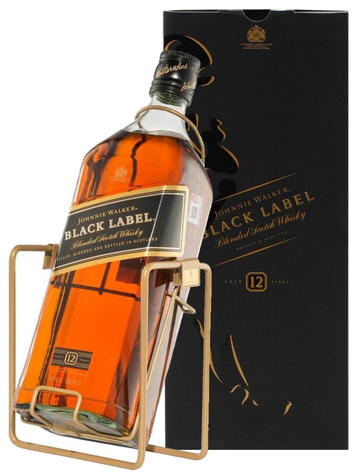 Johnnie Walker 12 Year Old Black Label Cradle Blended Scotch Whisky 3L ...