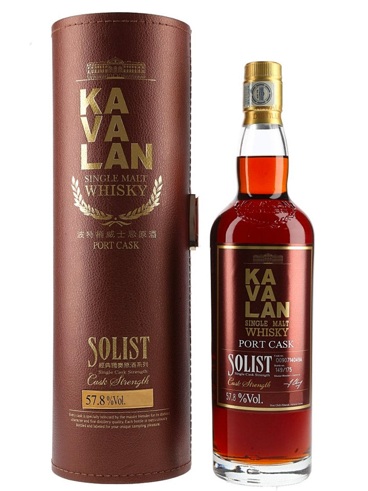 Kavalan Solist Port Cask Cask Strength Single Malt Taiwanese Whisky 1L ...