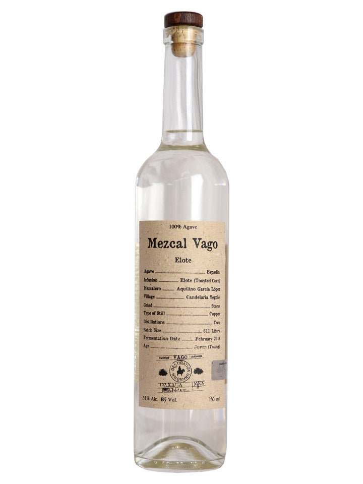 Mezcal Vago Elote 750mL – The Drink Society