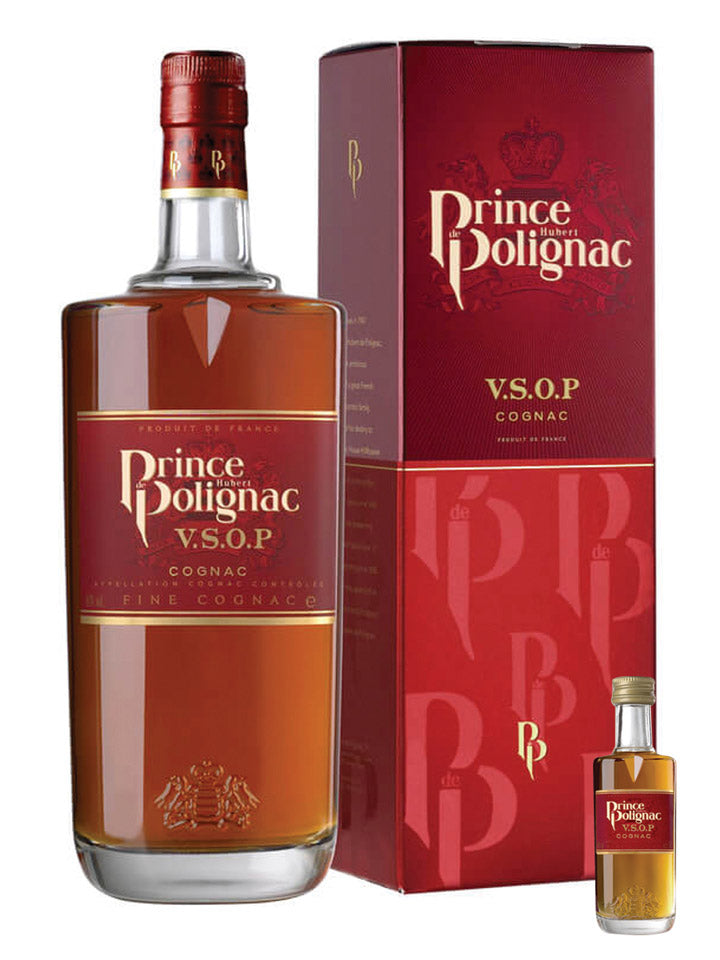 Prince Hubert de Polignac VSOP Fine Cognac 1L + Bonus 30mL – The Drink ...
