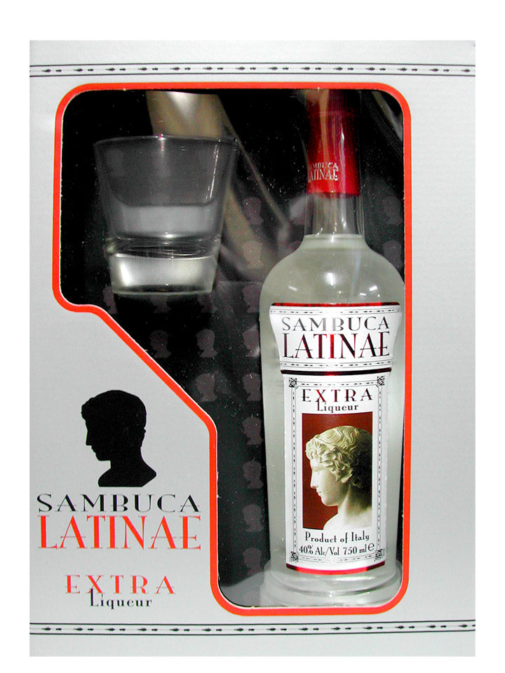 Sambuca Latinae Extra Liqueur + 1 Glass Pack 750mL – The Drink Society