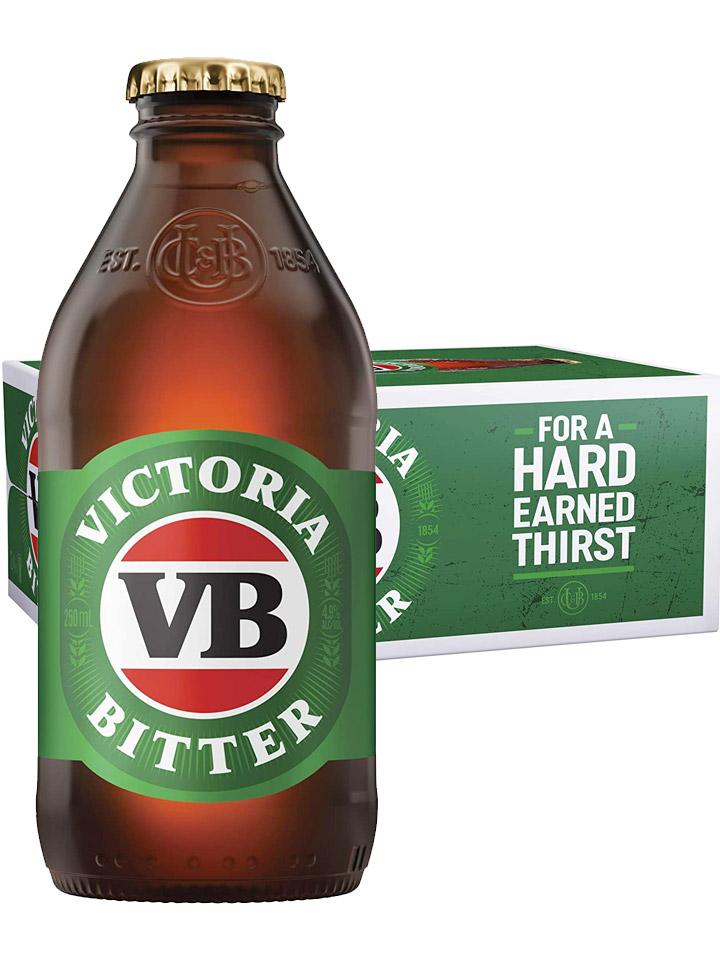 Victoria Bitter VB Beer Case 4 x 6 Pack 375mL Bottles – The Drink Society